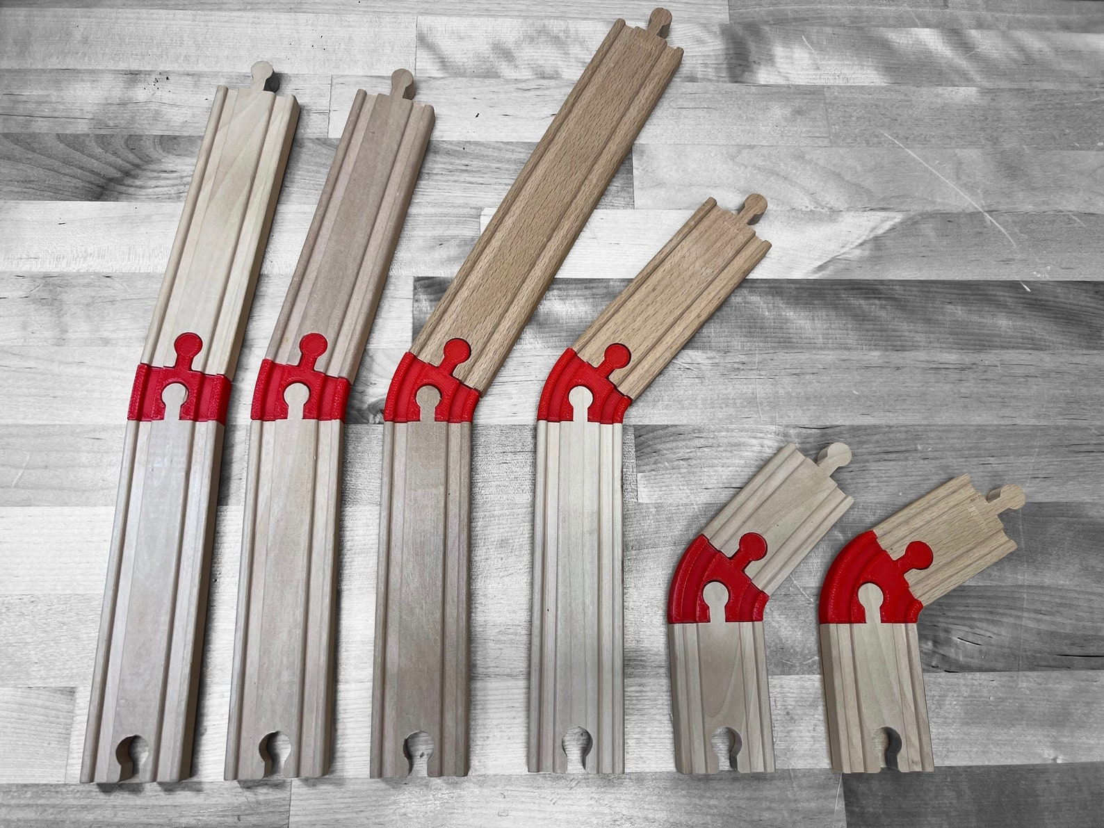 Wooden Train Corners Set Compatible With | Brio| Imaginarium | Thomas ...