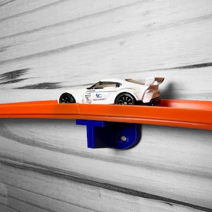 Track Wall Mount | Single Lane Wall Mount | Compatible With Hot Wheels ...