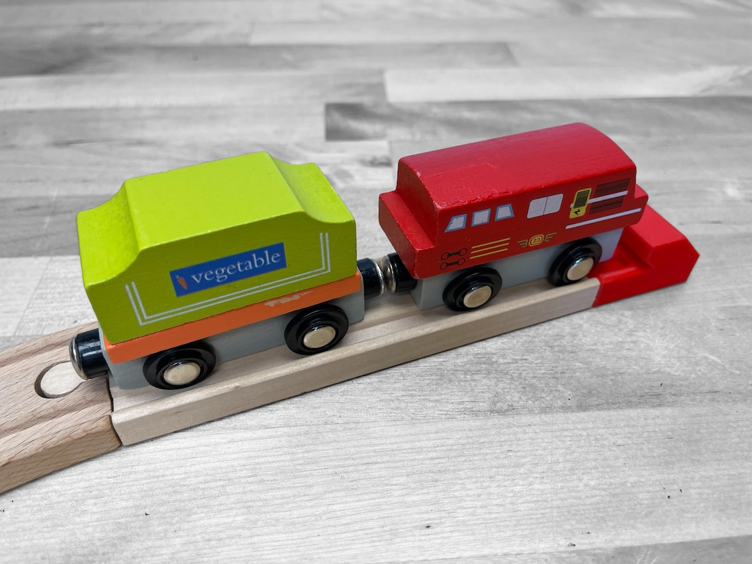 Wooden Train Track End Rail Stopper / Brio Extension / Imaginarium ...