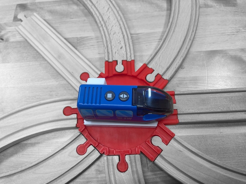 Small Wooden Train Turn Table Wooden Train Set Accessory - Etsy