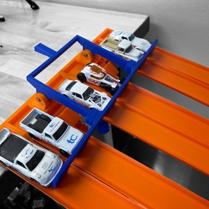 6-lane Starting Gate: Hot Wheels & Matchbox Compatible With Track ...