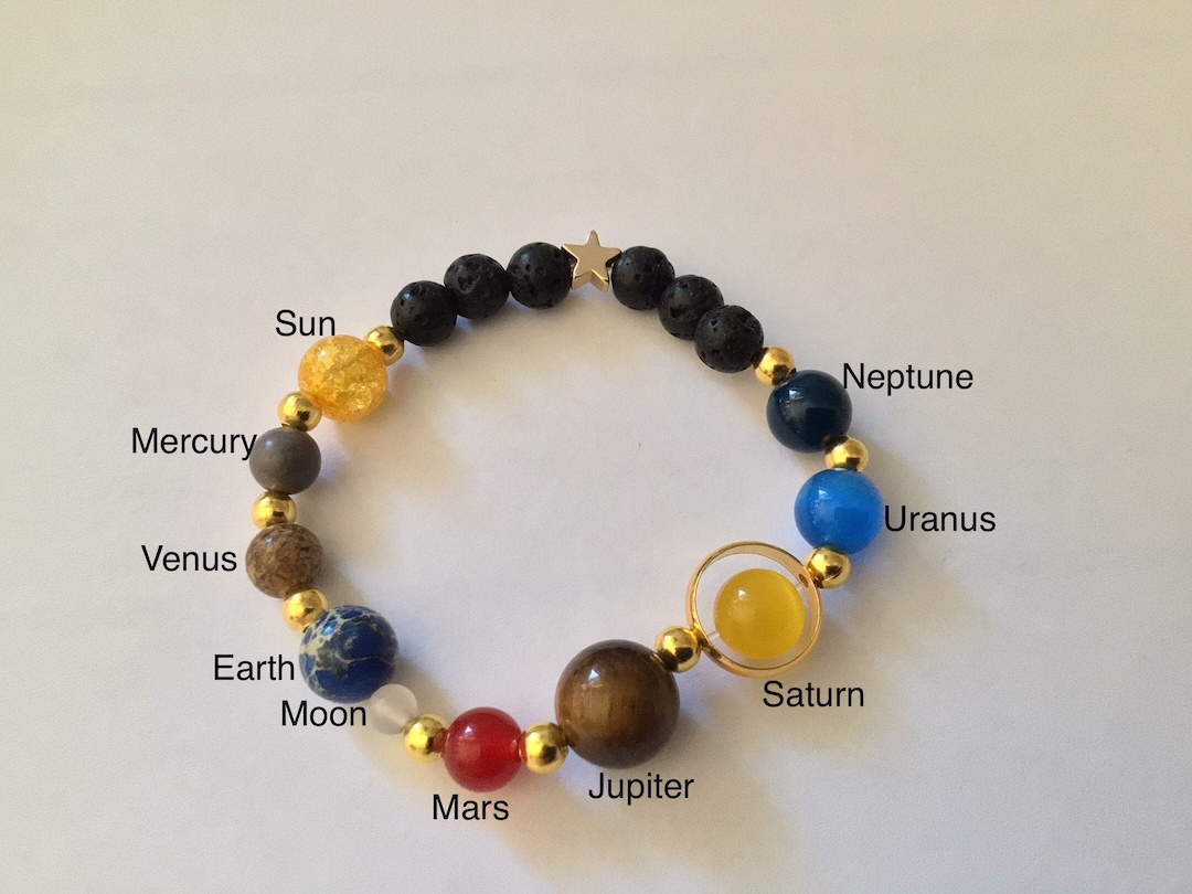 Solar System Bracelet Universe Galaxy Planets - Etsy