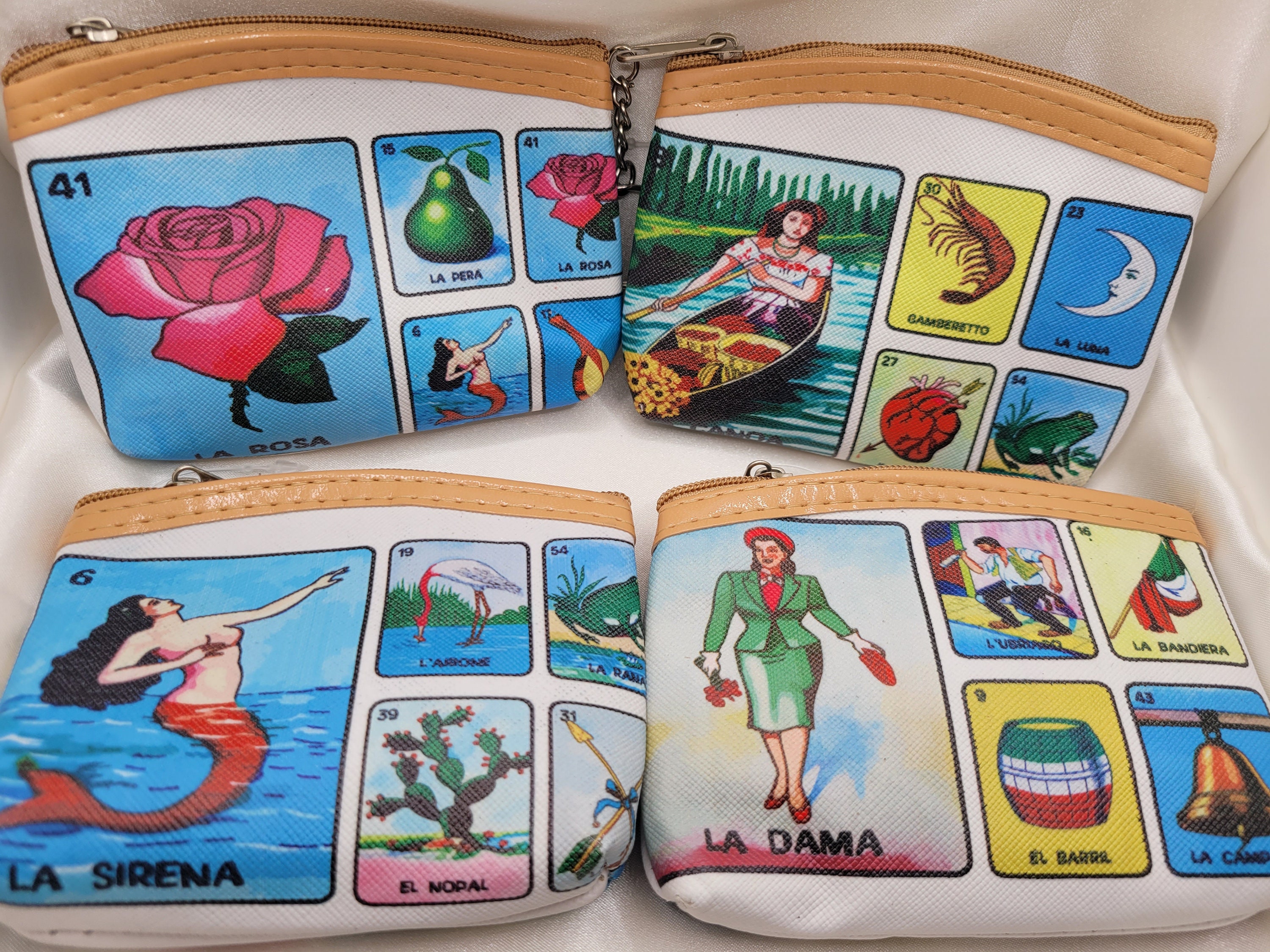 Loteria Coin Purse Keychain, Mexican Bingo, Different Styles ...