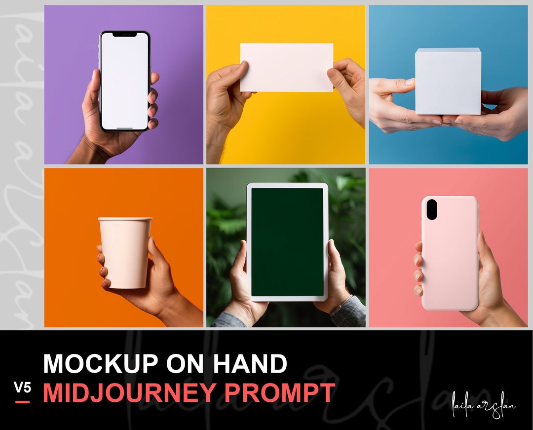 Ai Generated Mockup on Hand Midjourney Prompt High Quality - Etsy