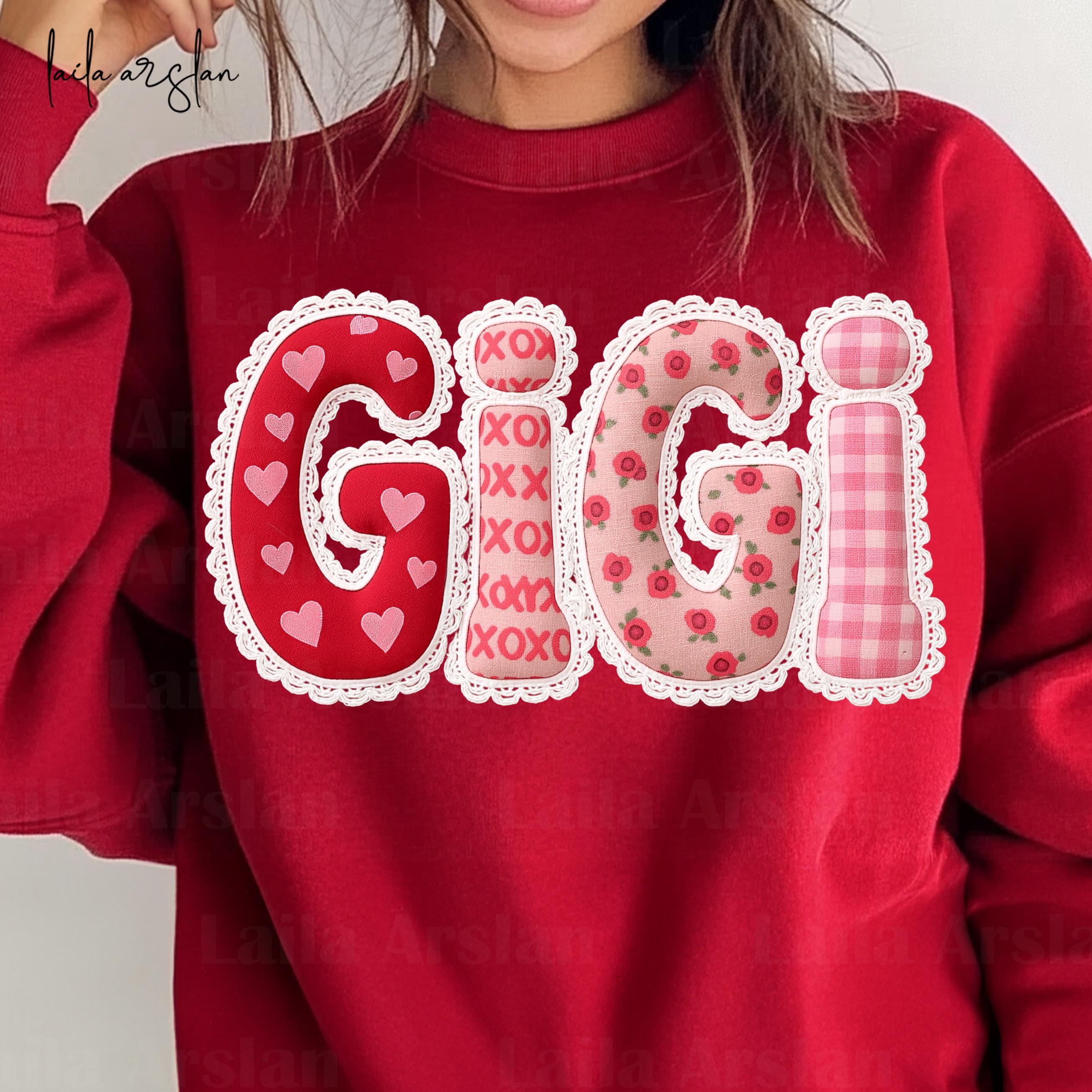 Valentine Mama Png Bundle Mimi Nana Gigi Aunt, Patchwork Holiday ...