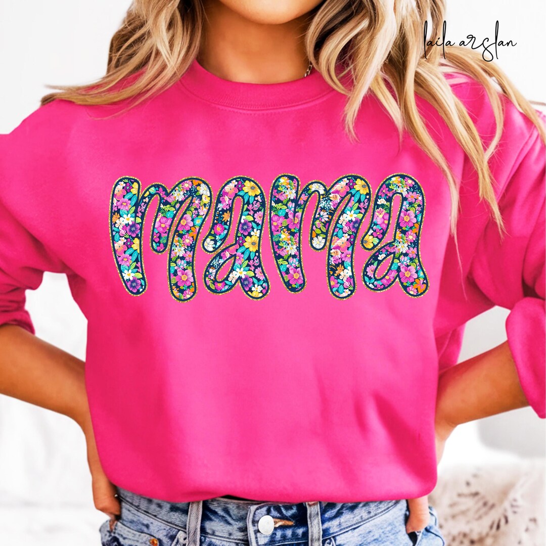 Floral Mama PNG, Retro Mama PNG, Preppy Mama Png, Mothers Day Png, Mama ...