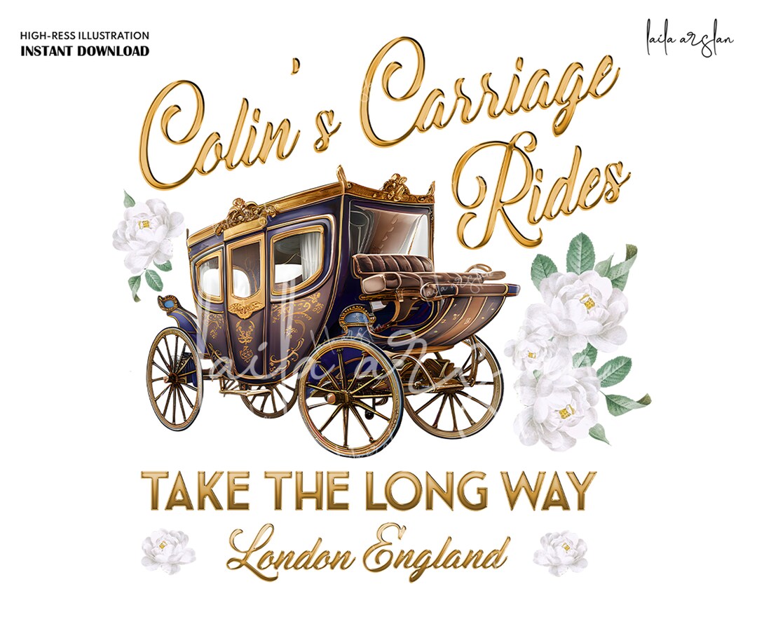 Colins Carriage Rides Png, Instant Download, Whistledown Fans Inspired ...