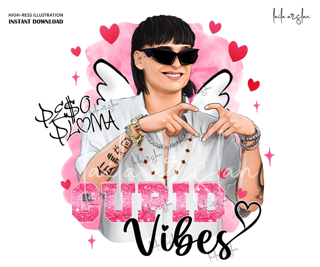 Peso Pluma Valentines Day PNG Sublimation DTF Digital Download, Cupid ...