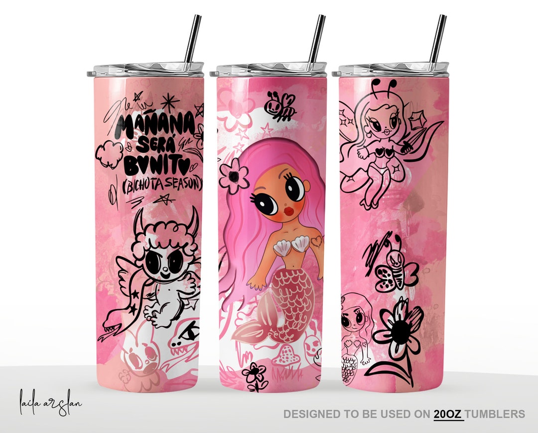 Karol G Mermaid New Album Cover Manana Sera Bonito Png Tumbler Wrap Png ...