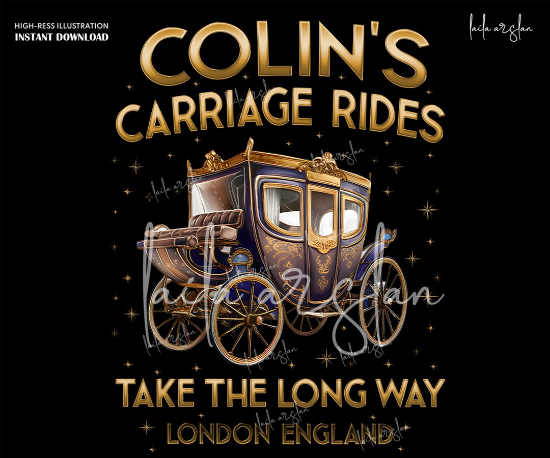 Colins Carriage Rides Png, Instant Download, Whistledown Fans Inspired ...