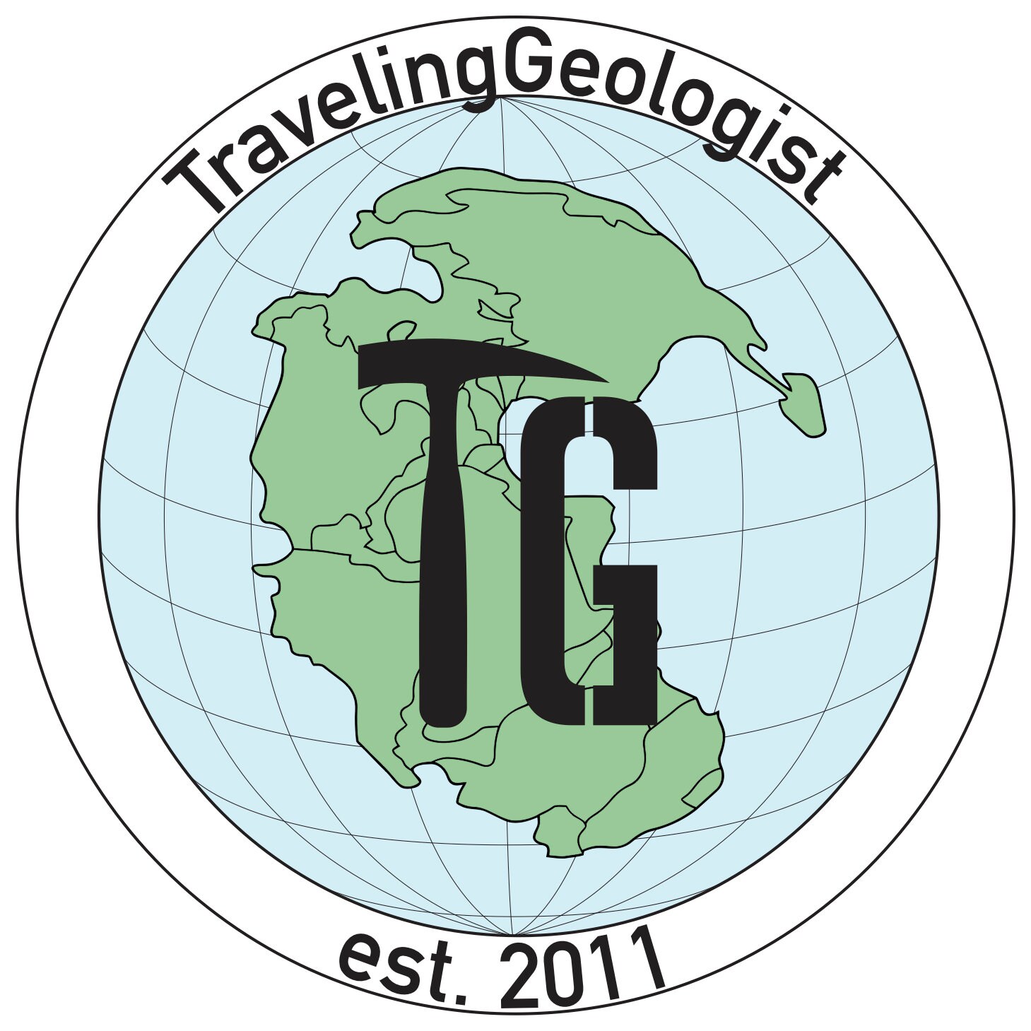 Pangea Sticker 50mm/70mm / Traveling Geologist Sticker / Geology ...