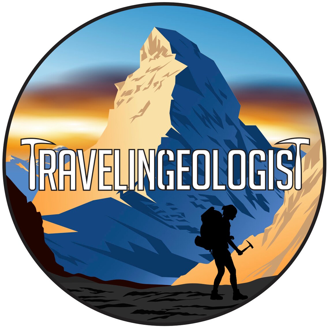 Matterhorn Sticker 70mm / Traveling Geologist Sticker / - Etsy