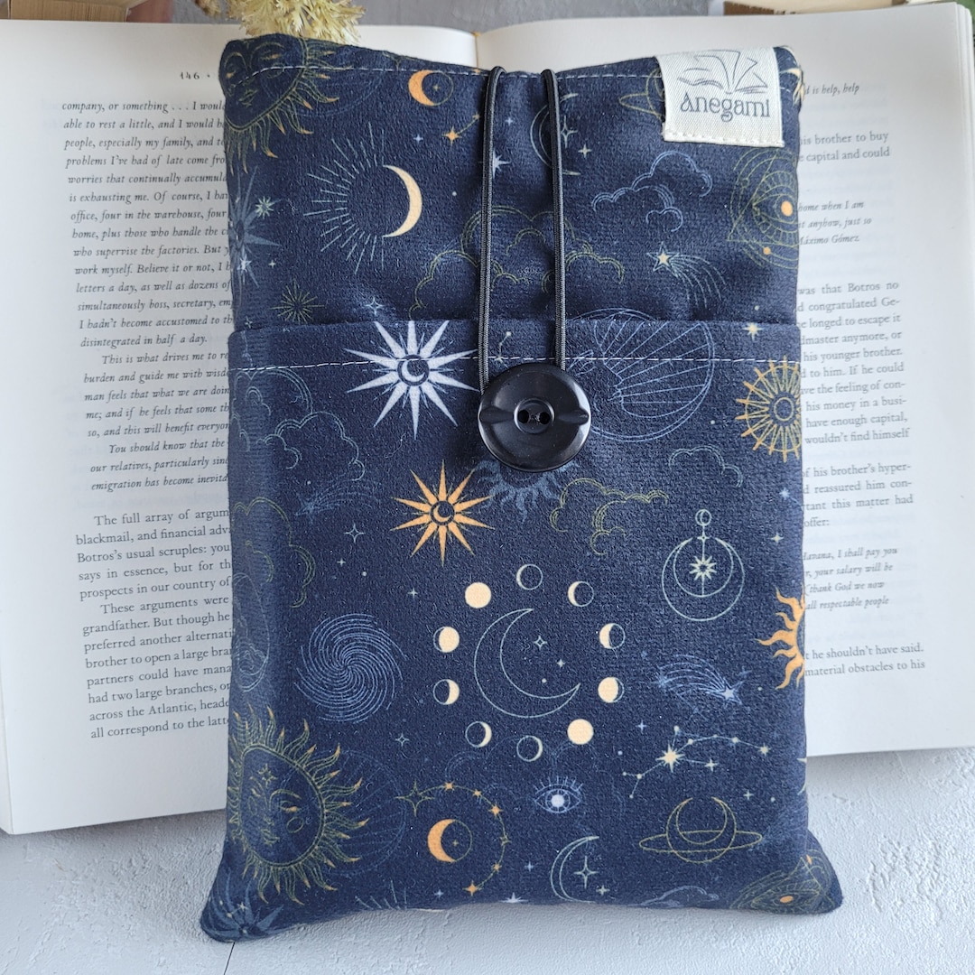 Constellation Fabric Book Sleeve With Pocket, Daughter Bookish Gift ...