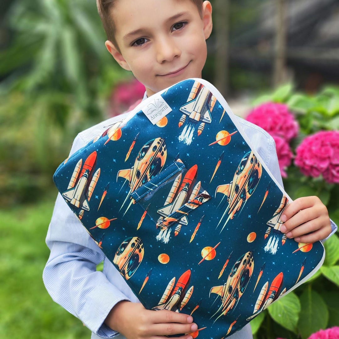 Homework Folder for School, Fancy Fabric Folder for Kids, Cute Fabric ...