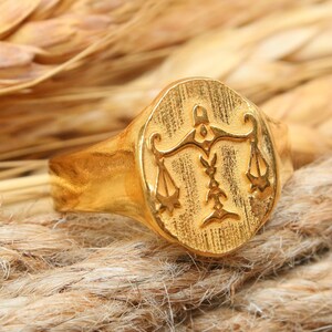 925 Sterling Silver Zodiac Sign Libra Ring, Libra Silver Ring ...