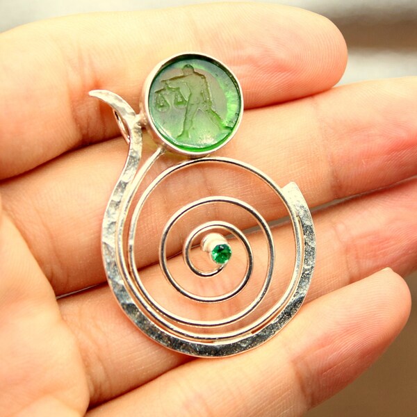 Libra Pendant - Etsy