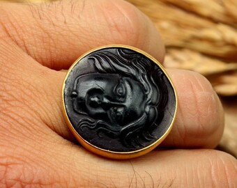 Italian Signet Ring Real - Etsy