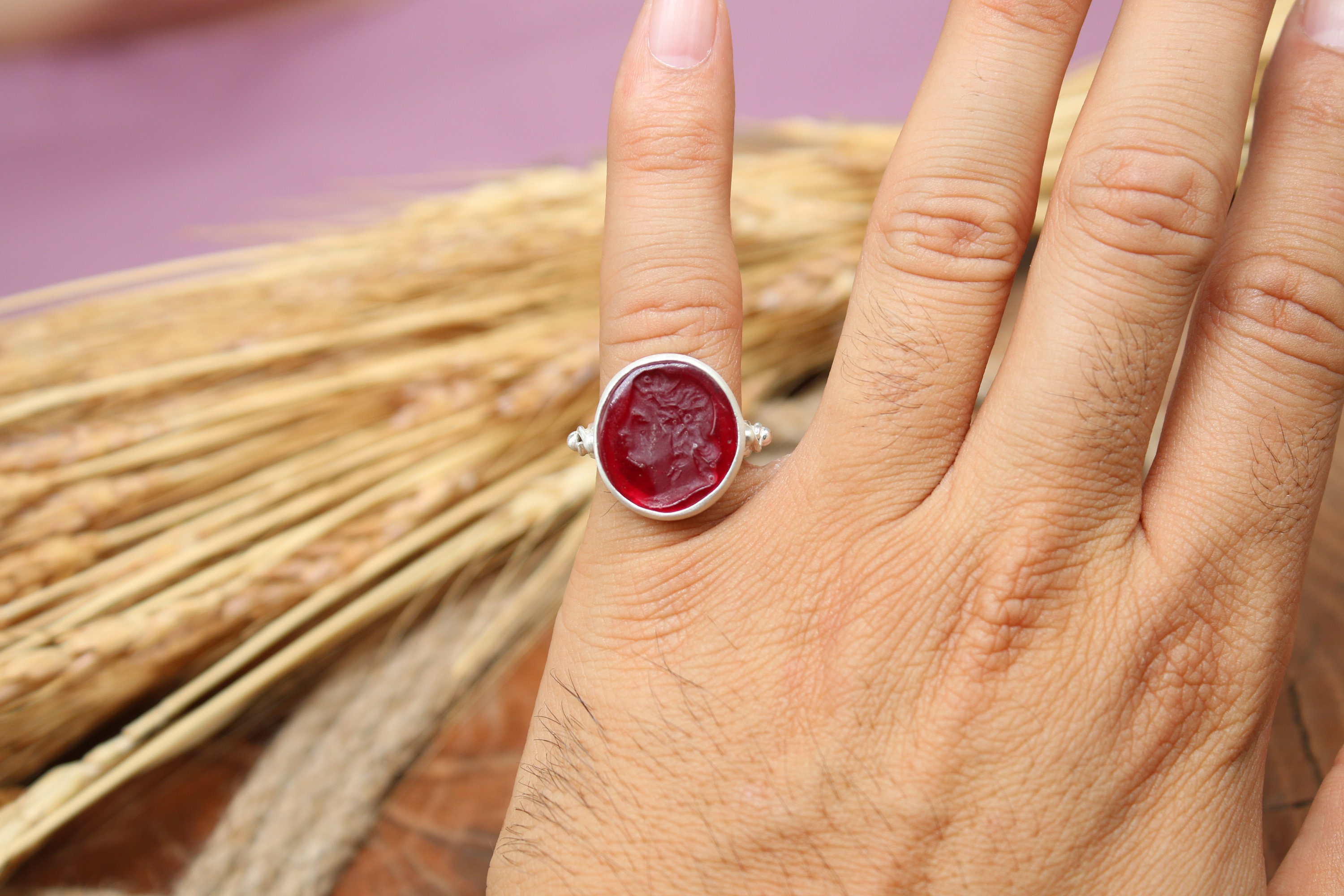 Intaglio Apollo Silver Ring Mythology Ring Rings For Women | Etsy