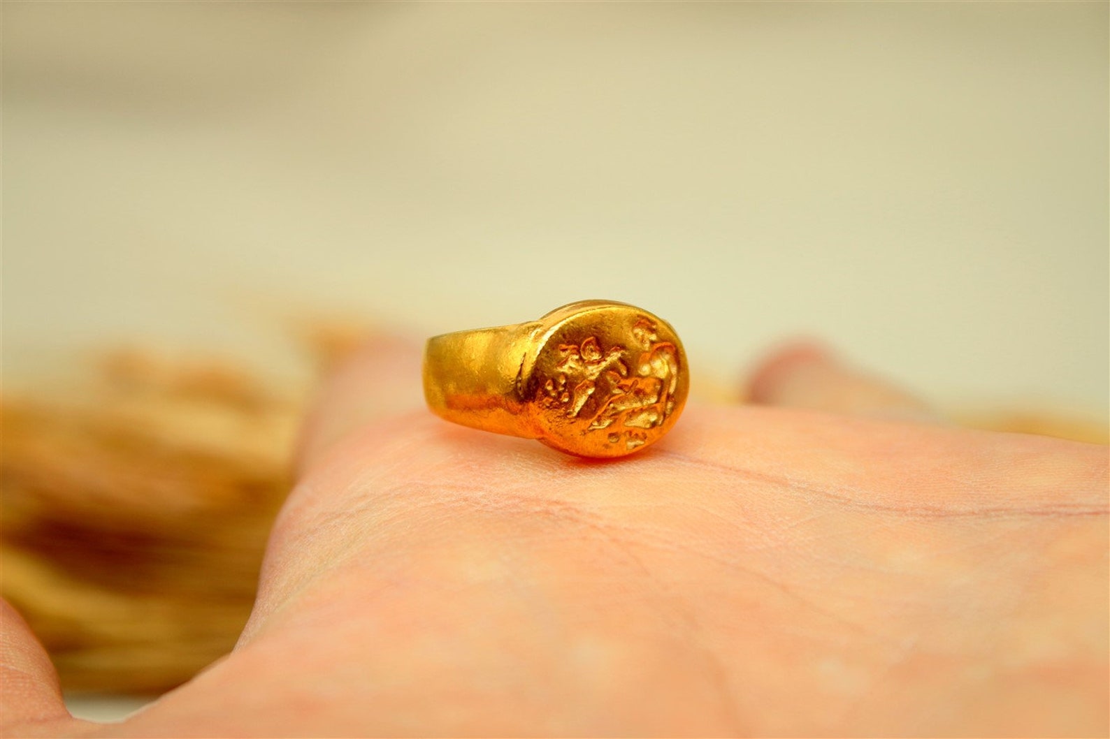 Ancient Greek Signet Ring Gold Signet Ring Silver Signet - Etsy
