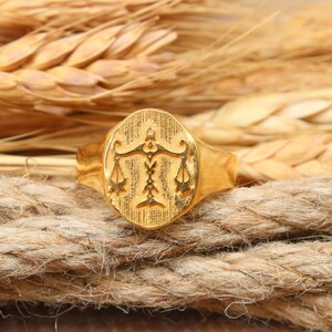 925 Sterling Silver Zodiac Sign Libra Ring, Libra Silver Ring ...