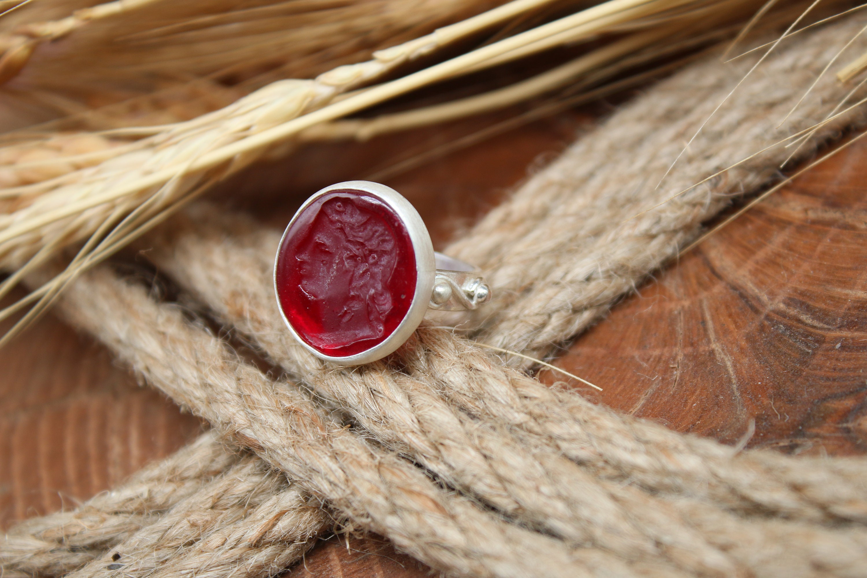 Intaglio Apollo Silver Ring Mythology Ring Rings For Women | Etsy