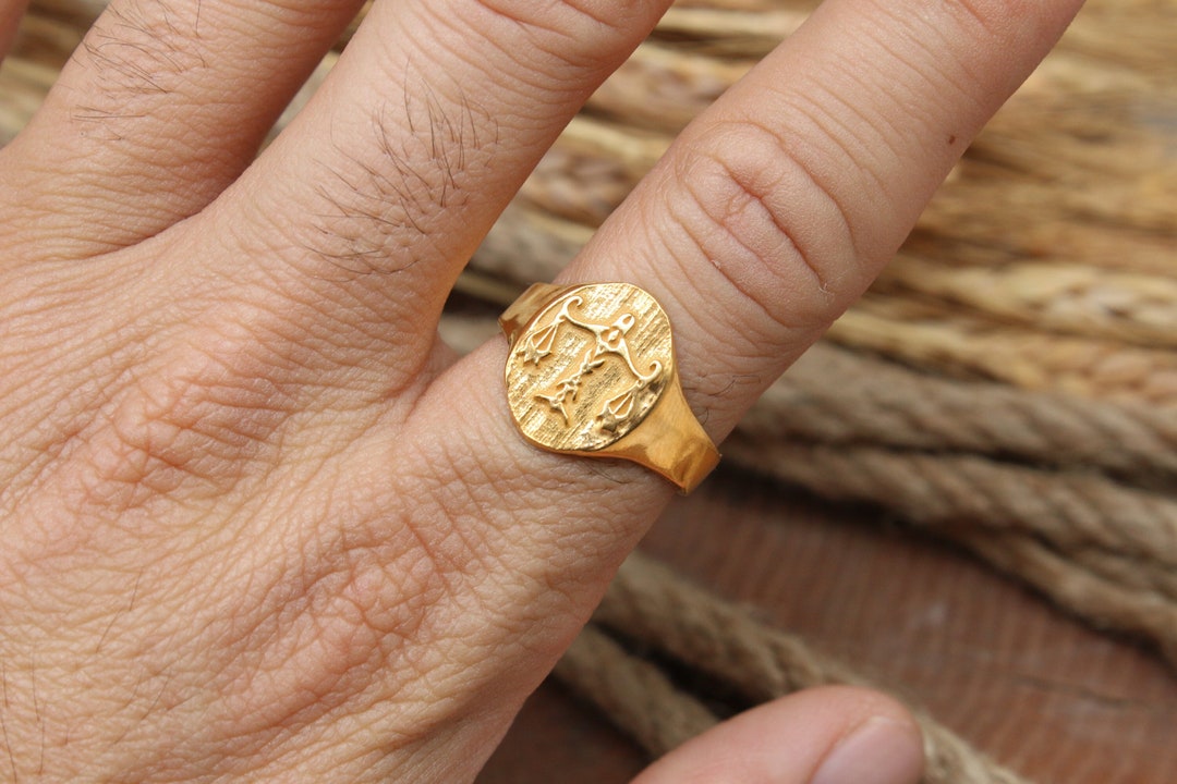925 Sterling Silver Zodiac Sign Libra Ring, Libra Silver Ring ...