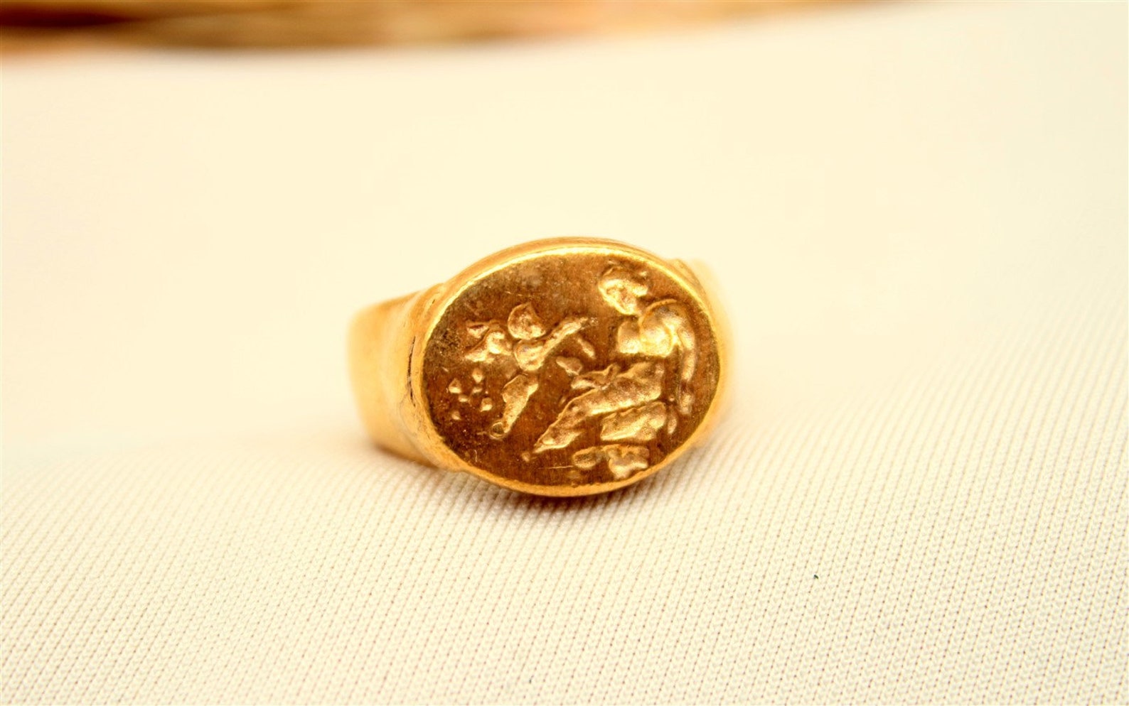 Ancient Greek Signet Ring Gold Signet Ring Silver Signet - Etsy