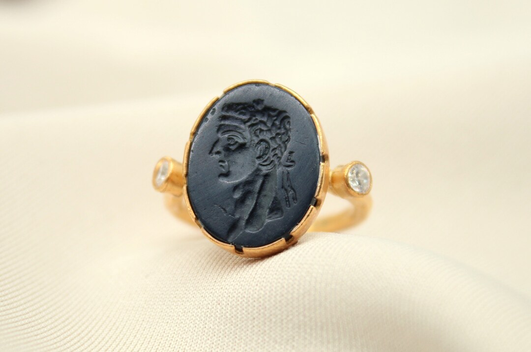 Rome Commander Cameo Intaglio Signet Ring,gold Signet Ring,silver ...