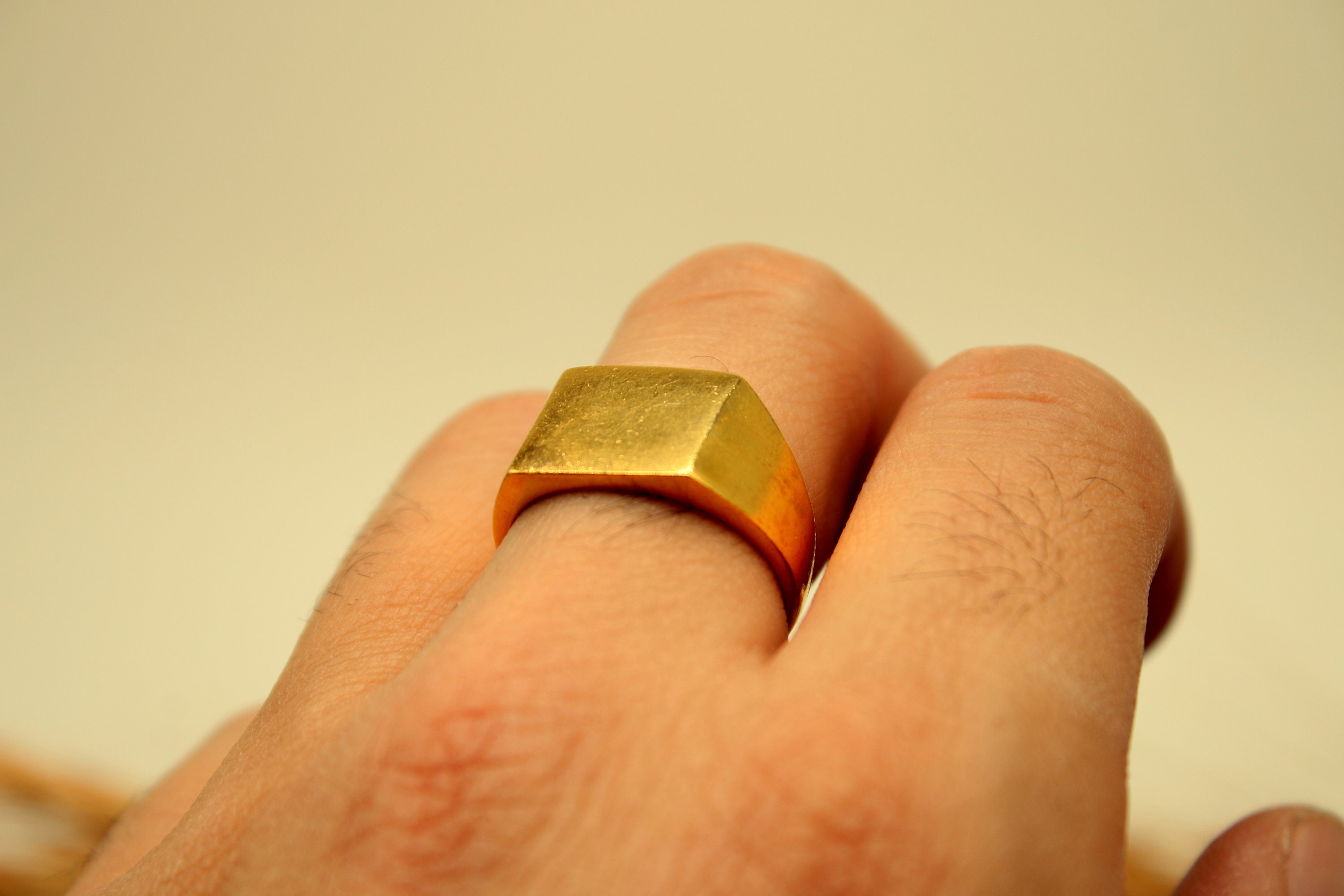 Anillo de sello anillo de sello de oro anillo de sello de | Etsy