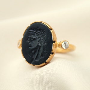 Rome Commander Cameo Intaglio Signet Ring,gold Signet Ring,silver ...
