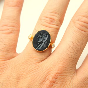 Rome Commander Cameo Intaglio Signet Ring,gold Signet Ring,silver ...