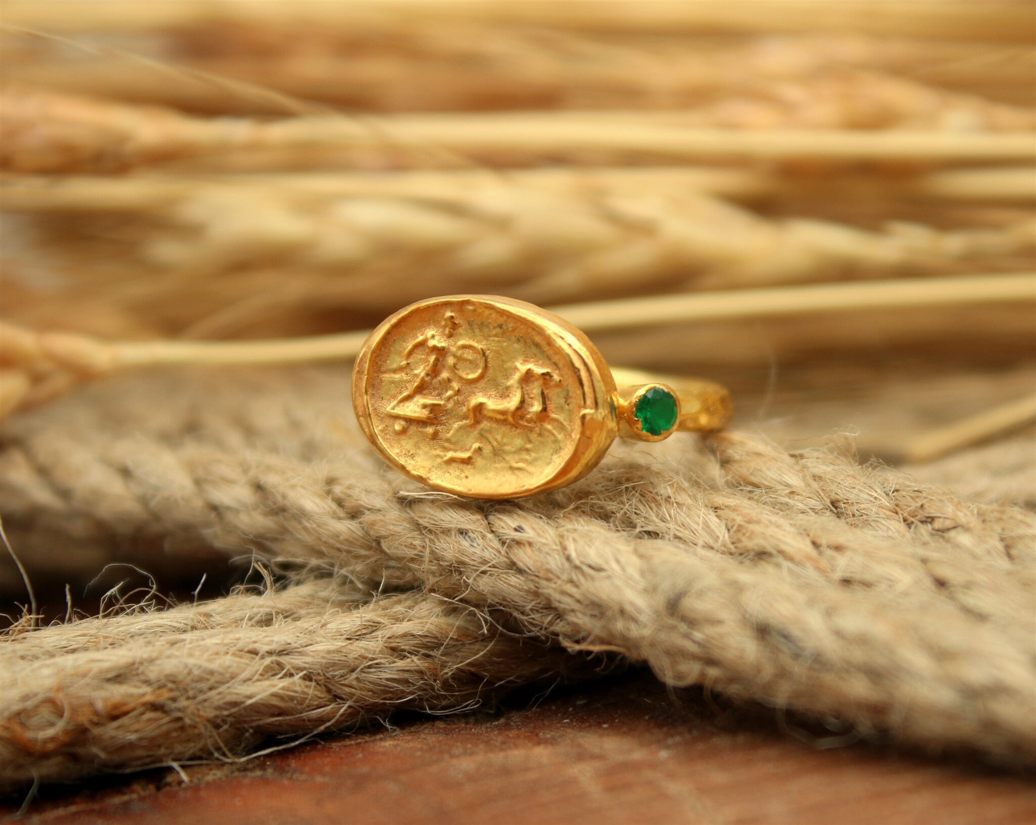 Signet Ringgold Signet Ringsilver Signet Ringinitial Signet | Etsy