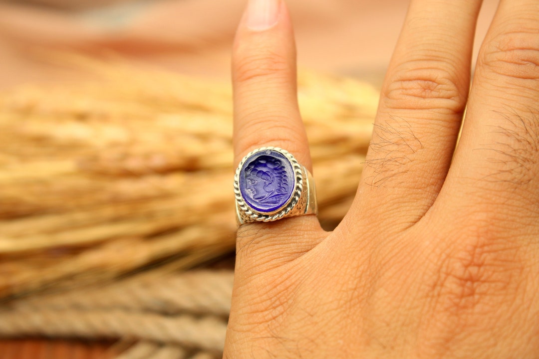 Rome Commander Piero Cameo Intaglio Signet Ring,gold Signet Ring,silver ...