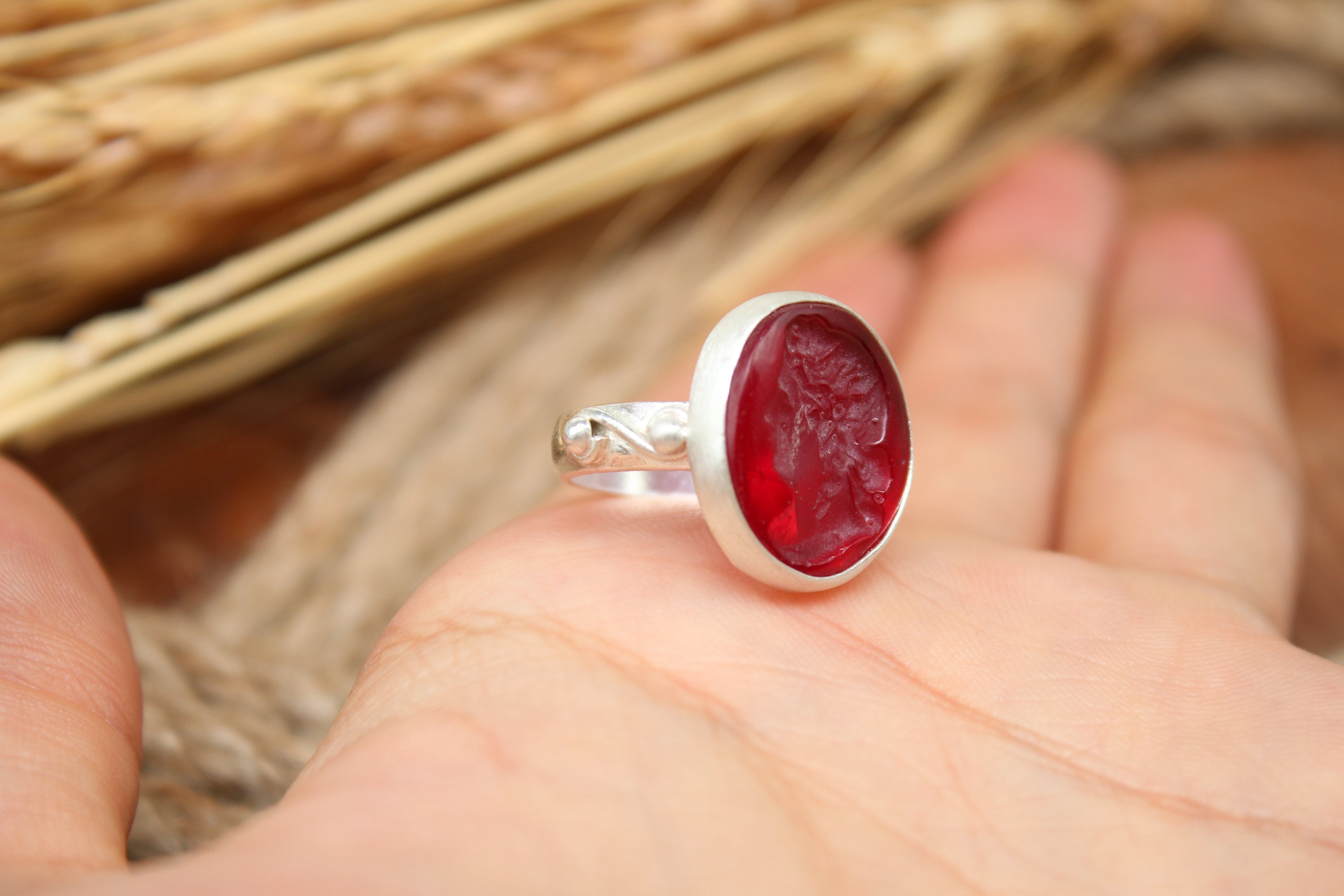 Intaglio Apollo Silver Ring Mythology Ring Rings For Women | Etsy