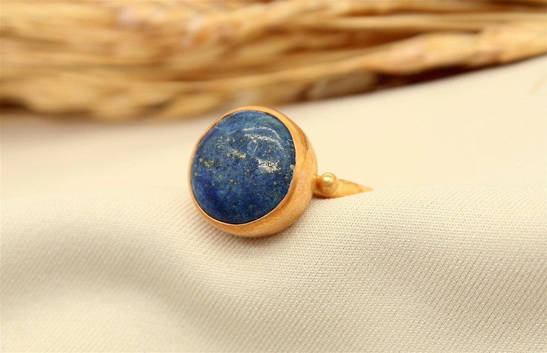 Lapis Lazuli Ring, Sterling Silver Ring, Lapis Jewelry, Statement Ring ...