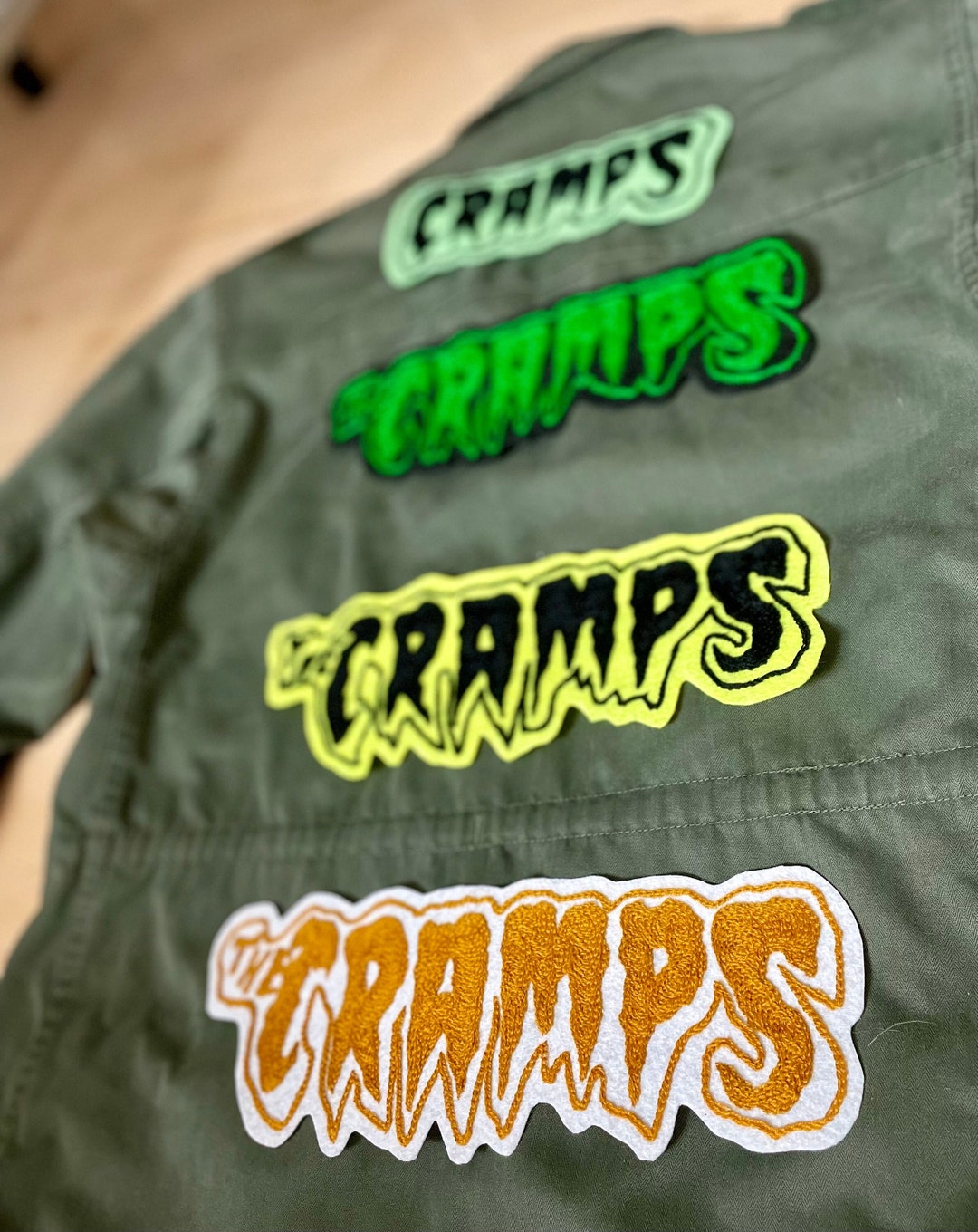 Chainstitch Embroidery the CRAMPS Patches Hand Cranked on My ...
