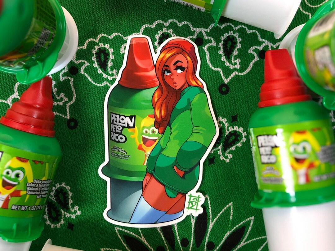 Pelon Pelo Rico Sticker Girl - Etsy