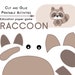 Printable Raccoon Craft, Cut Files, DIY Paper Craft, Creative Gift ...