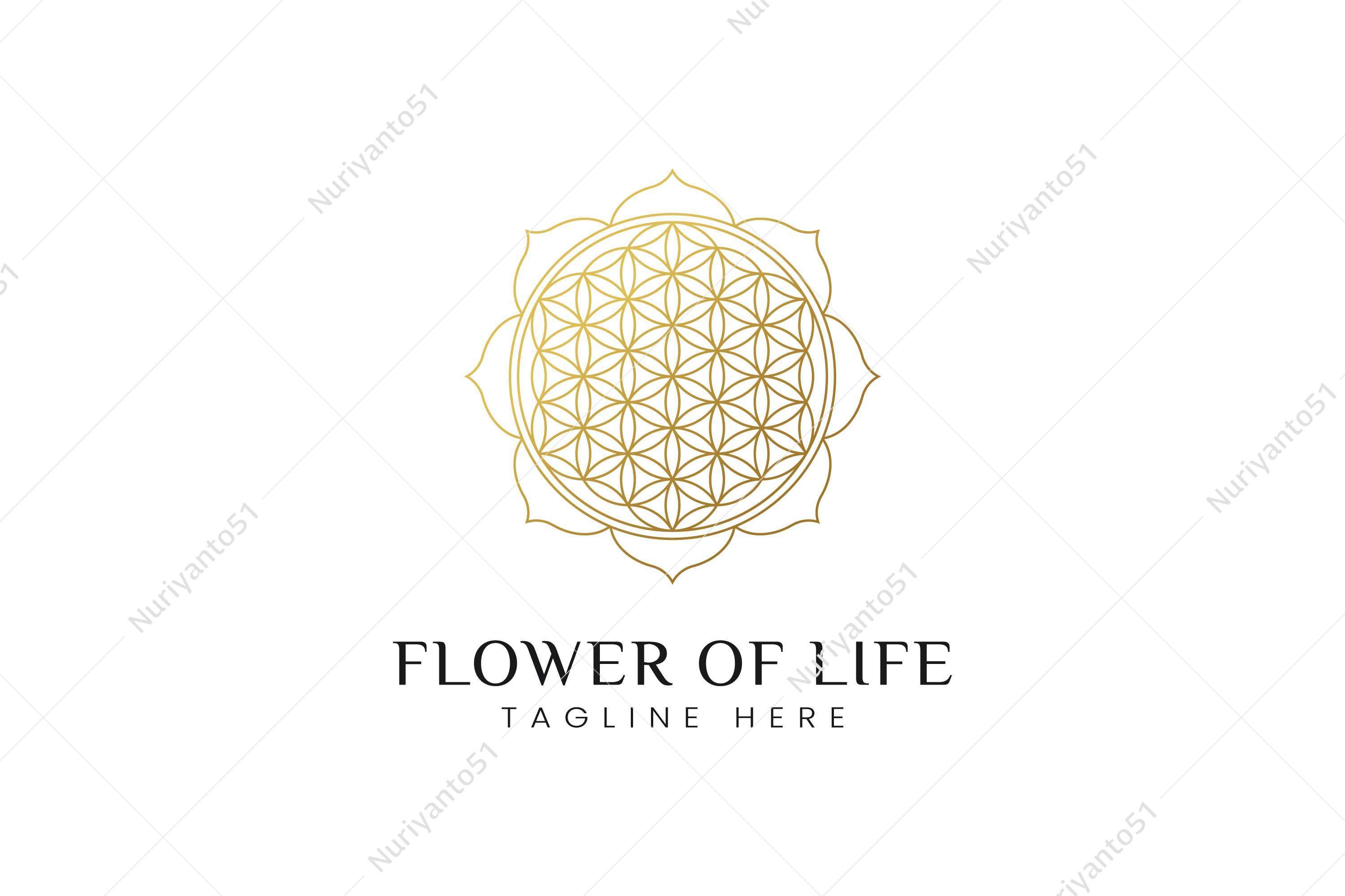 DIY Flower of Life Logo, Spa and Wellness Logo, Floral Logo, Sacred ...