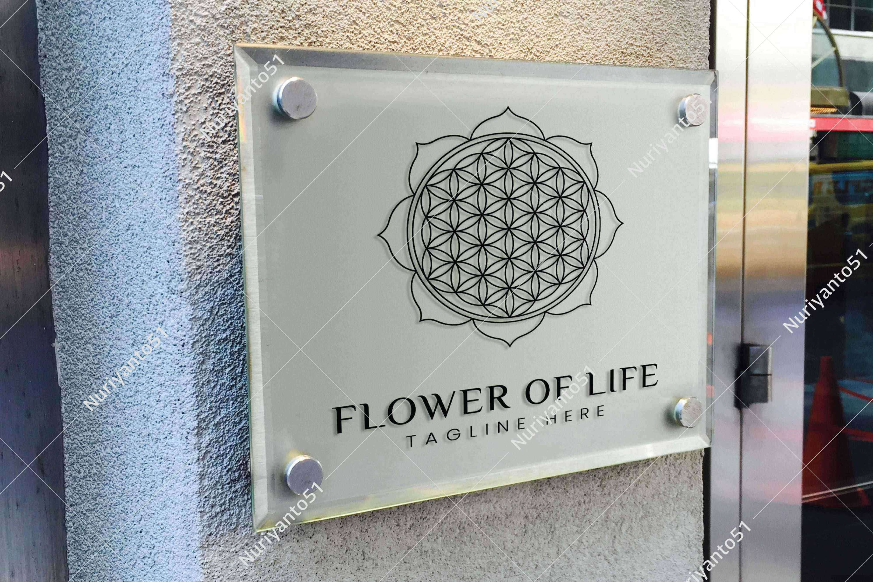 DIY Flower of Life Logo, Spa and Wellness Logo, Floral Logo, Sacred ...