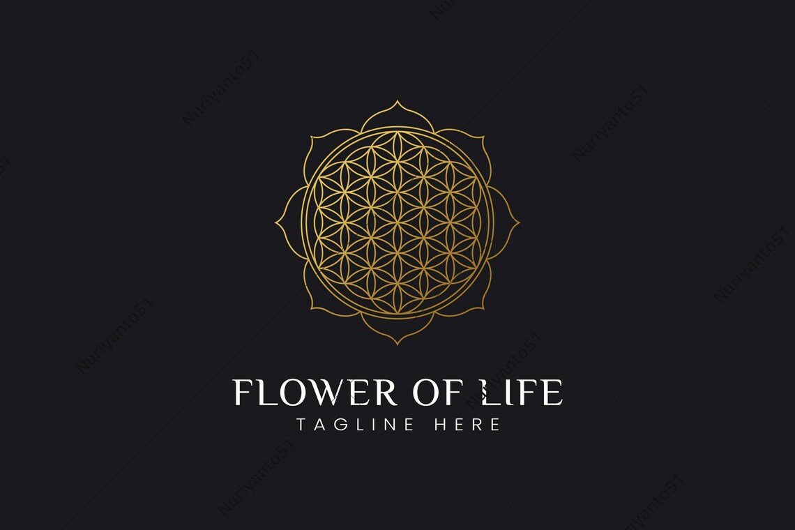 DIY Flower of Life Logo, Spa and Wellness Logo, Floral Logo, Sacred ...