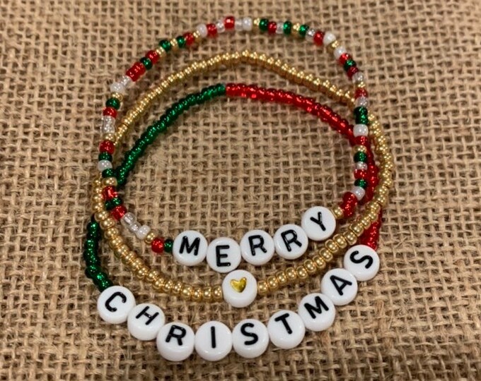 Christmas Bracelets / Holiday Bracelets / Christmas Gifts / Christmas ...