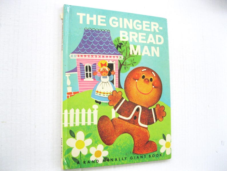 The Gingerbread Man, A Rand Mcnally Giant Book, Hardback, 1978 Printing ...