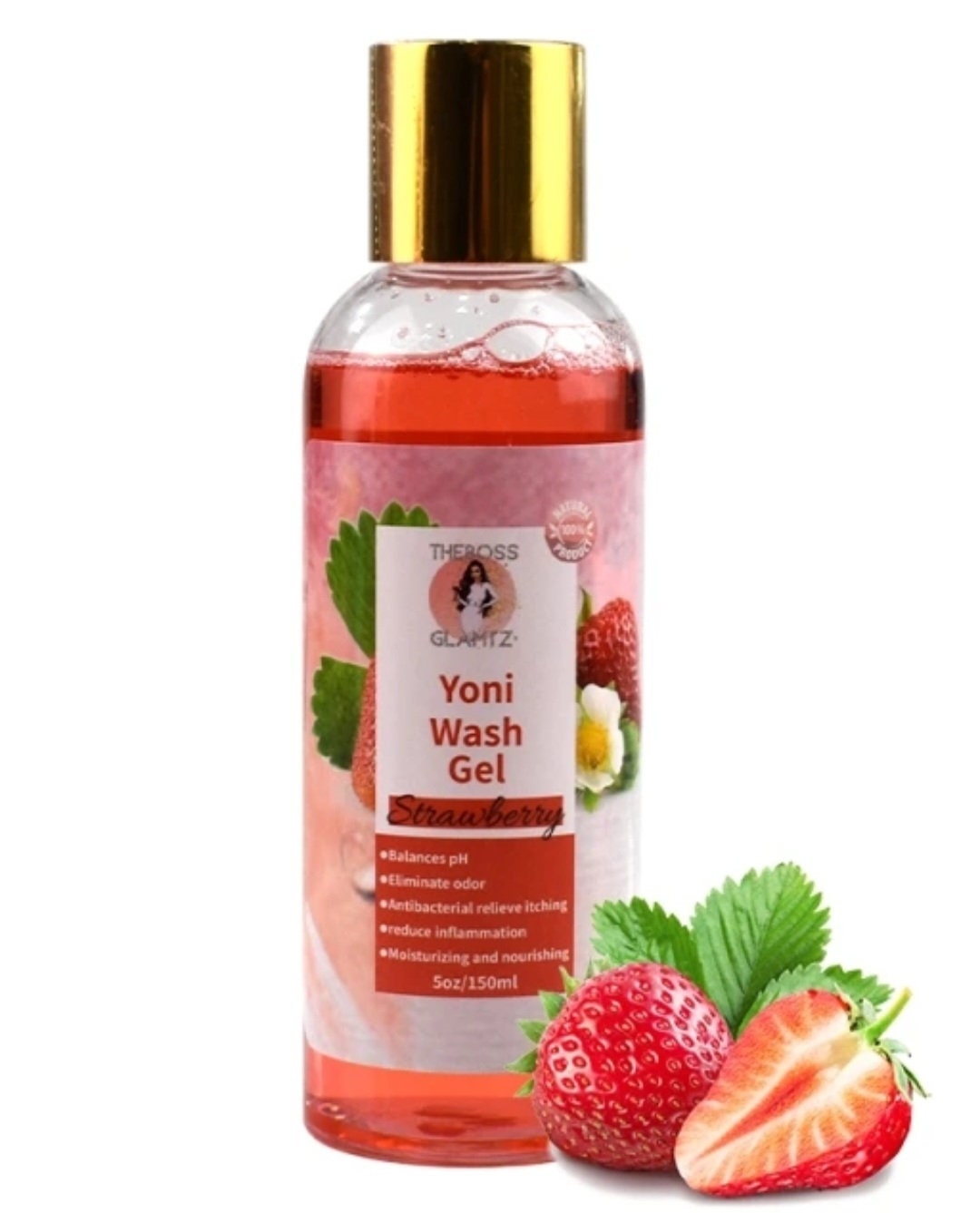 Yoni Strawberry Intimate Gel Wash – Natural Ingredients - Plants ...