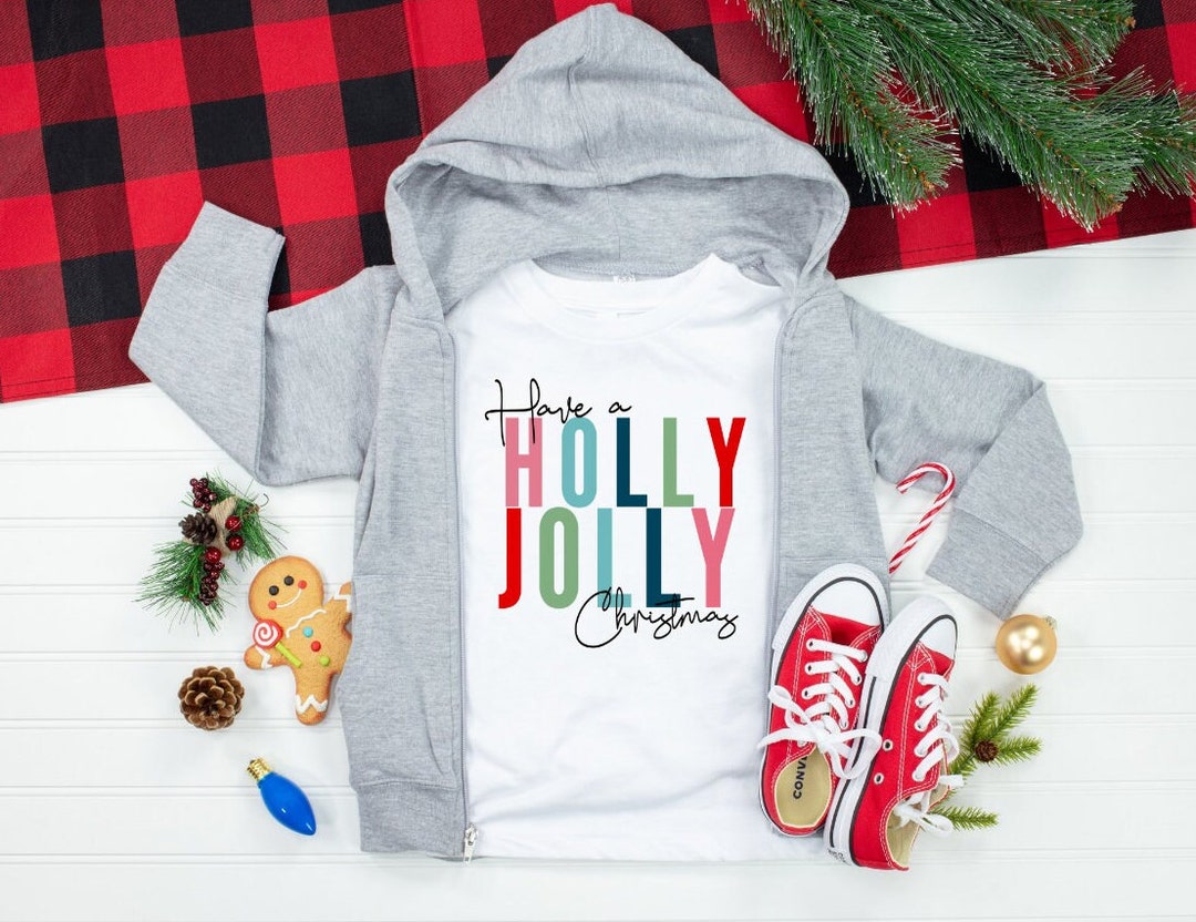 Holly Jolly Christmas Shirt Toddler Christmas Shirt - Etsy