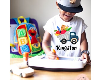 Back to School Dump Truck | Etsy