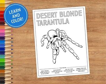 Printable Coloring Page Includes Fun Facts Coloring Pages - Etsy