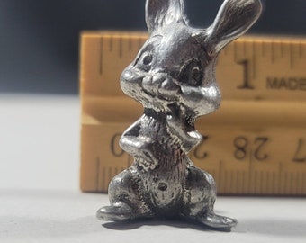 Miniature Pewter Rabbit - Etsy