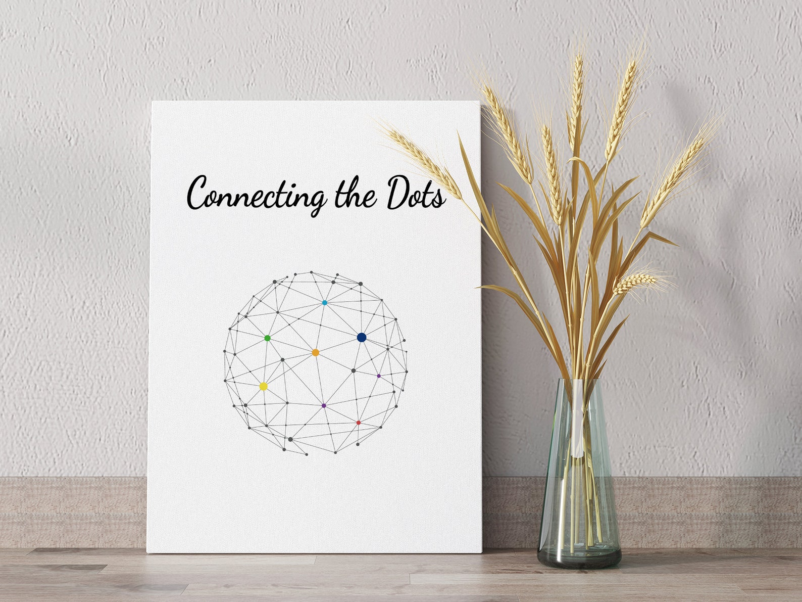 Connecting the Dots Quote Print Printable Motivational Wall - Etsy