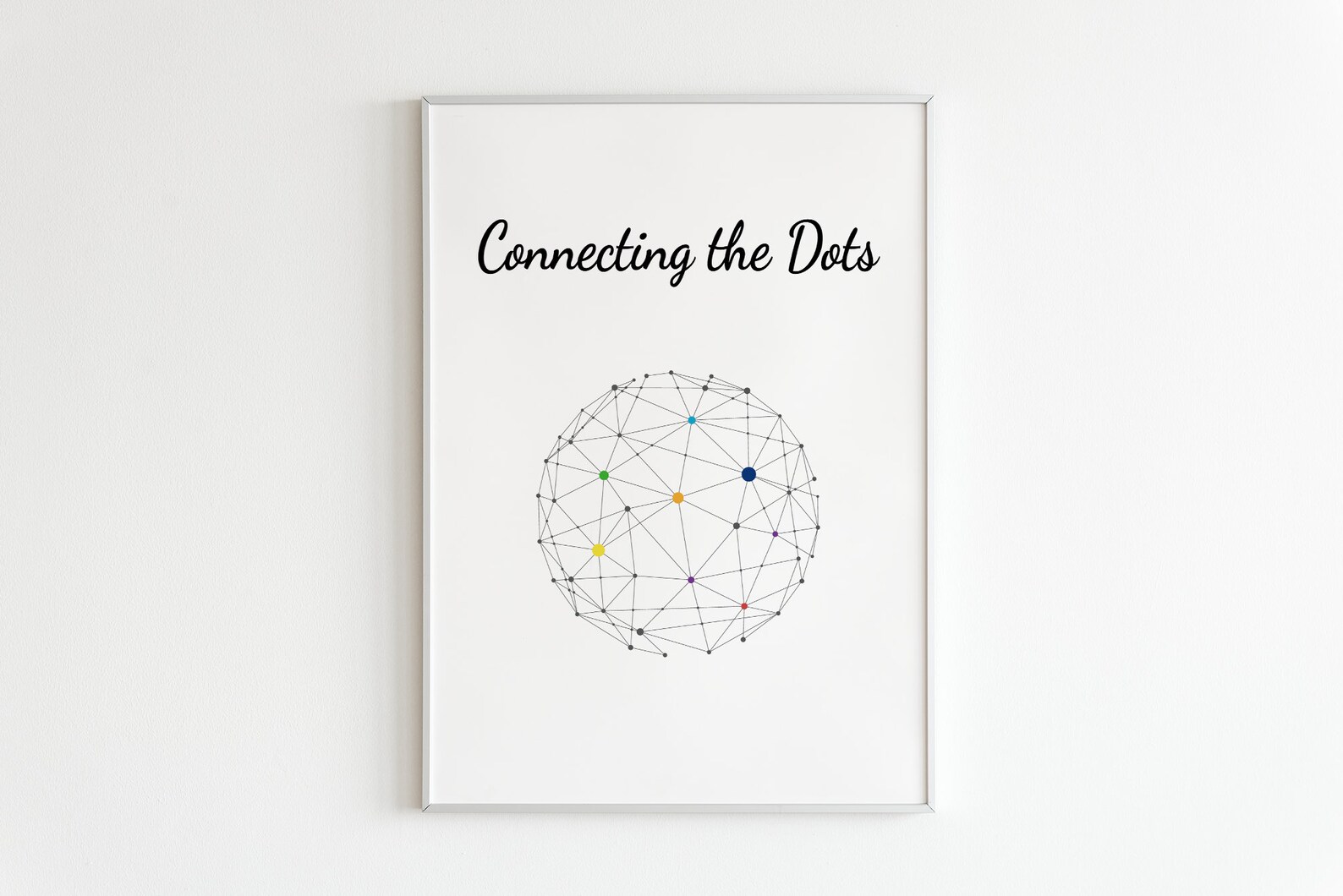 Connecting the Dots Quote Print Printable Motivational Wall - Etsy UK